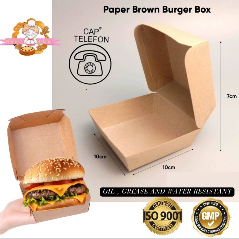 Cap Telefon Burger Box 10pcs / 50pcs / 100pcs | Shopee Malaysia