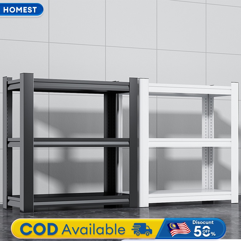3 Tier Heavy Duty Rack Boltless Rack Metal Rack Shelve Rack Rak Besi ...