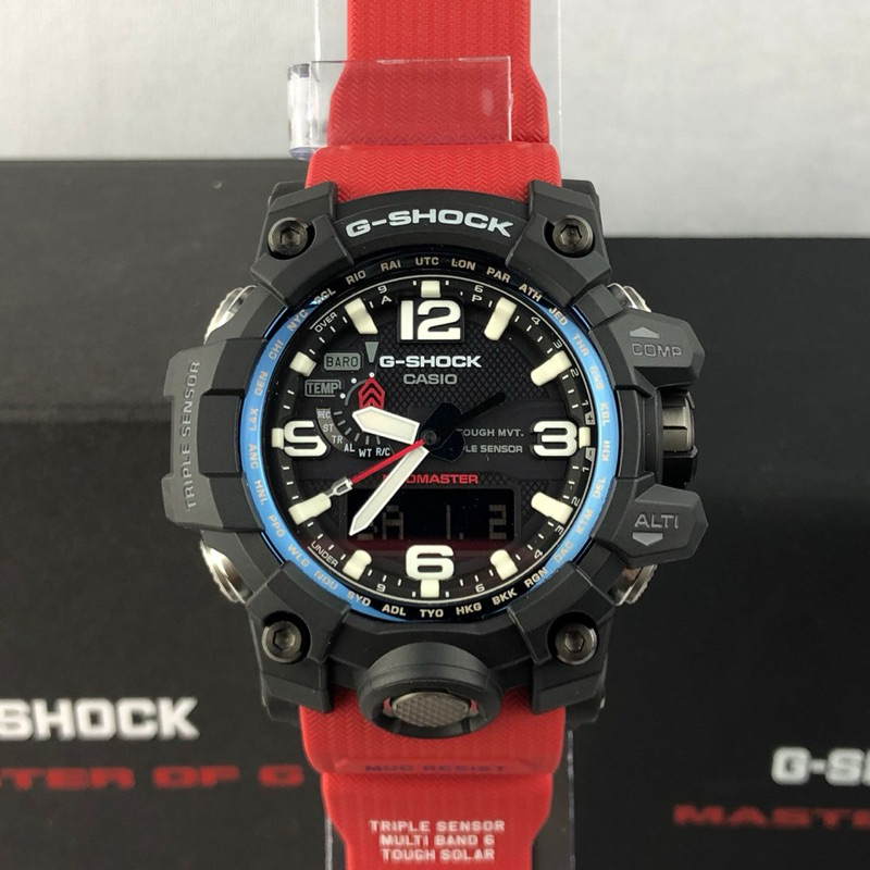 Casio G-Shock Mudmaster Red Triple Sensors GWG-1000RD-4 | Shopee Malaysia