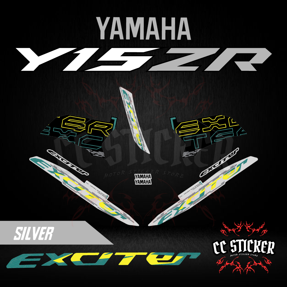 YAMAHA YSUKU / Y15ZR | MOTOR STICKER STRIP AEROX EXCITER DESIGN CUSTOM ...