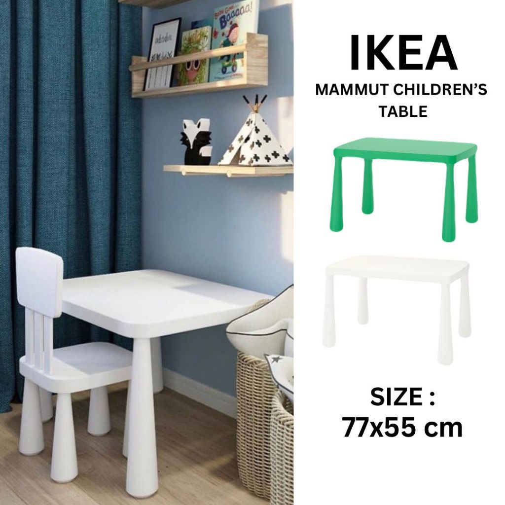 MAMMUT Children's Table ( 77x55 cm ) | Shopee Malaysia