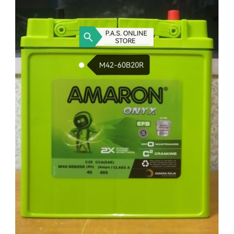 M42R/60B20R AMARON ONYX EFB BATTERY | Shopee Malaysia