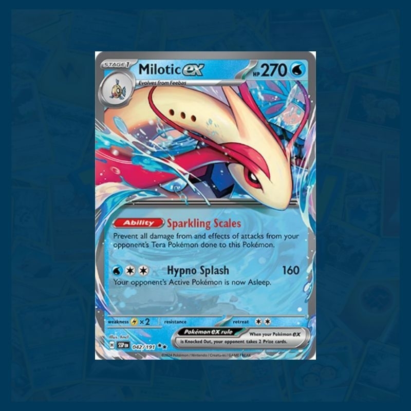 Milotic Ex (042/191) Ultra Rare | Surging Sparks | Pokemon TCG Card ...