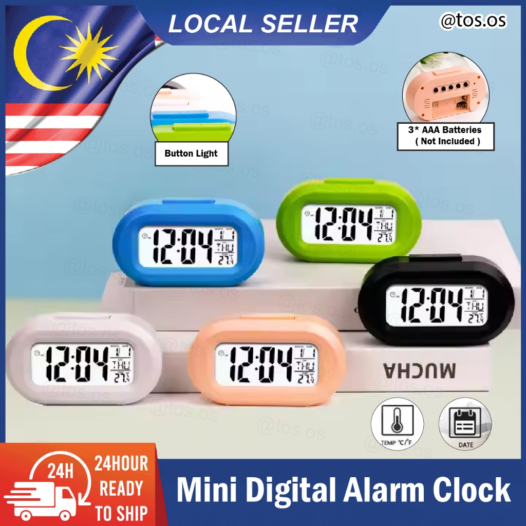 1pc Modern Digital Alarm Clock With Snooze Function, Electronic Desk ...