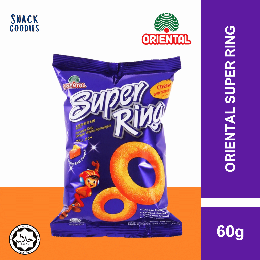 Oriental Super Ring Cheese Flavoured Snacks (60g) | Shopee Malaysia