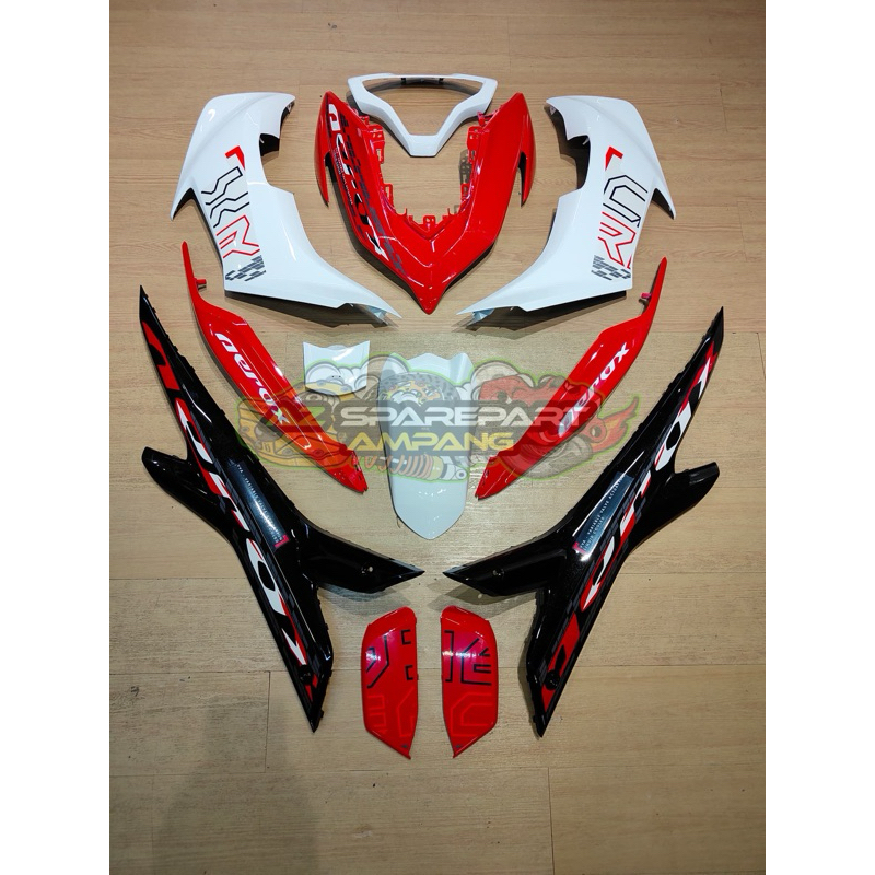 COVERSET NVX PBSM V2 AEROX NEW MERAH PUTIH | Shopee Malaysia