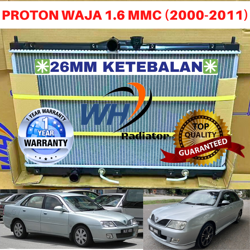 PROTON WAJA MMC 1.6 (26mm)Double Layer TOP QUALITY AUTO/MANUAL Radiator ...