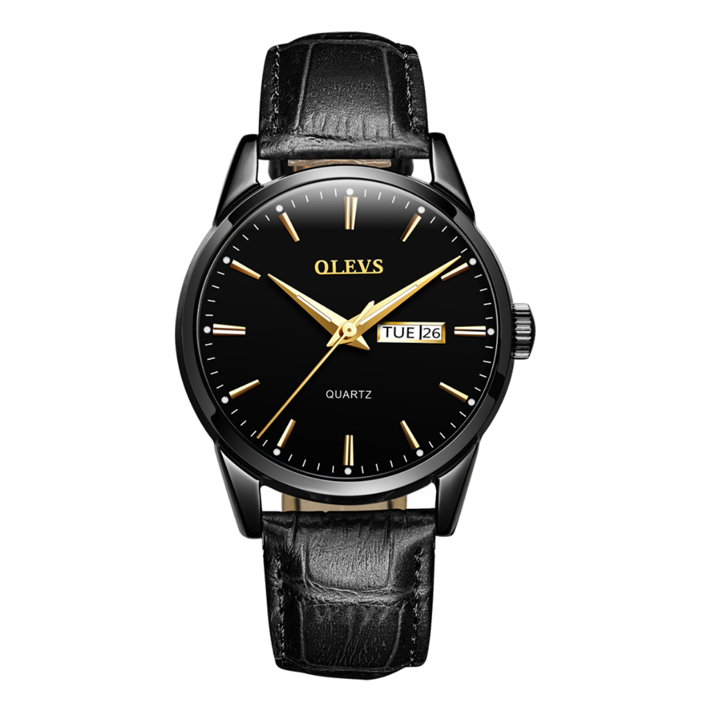 Olevs Classico 39 Leather Men Quartz Watch | Shopee Malaysia