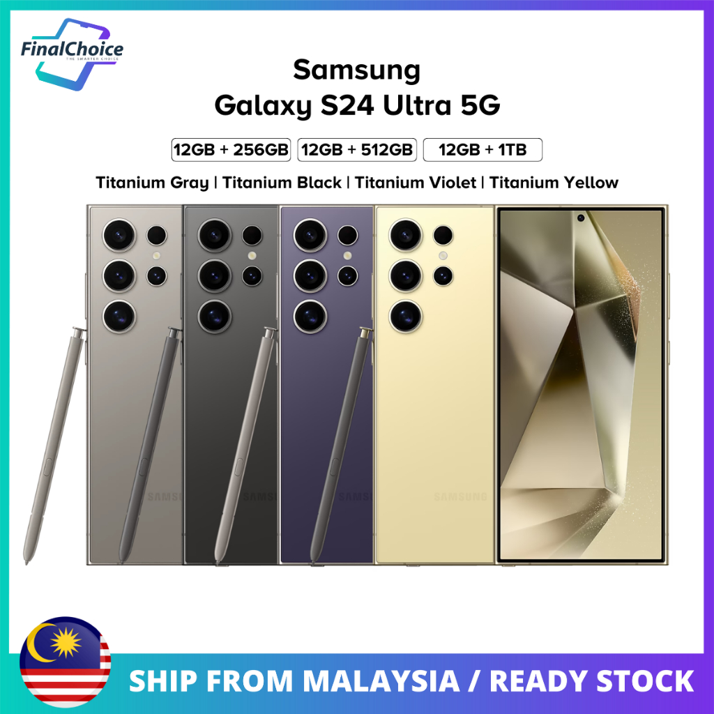 [New] Samsung Galaxy S24 Ultra (12GB+256GB) (12GB+512GB) Original ...