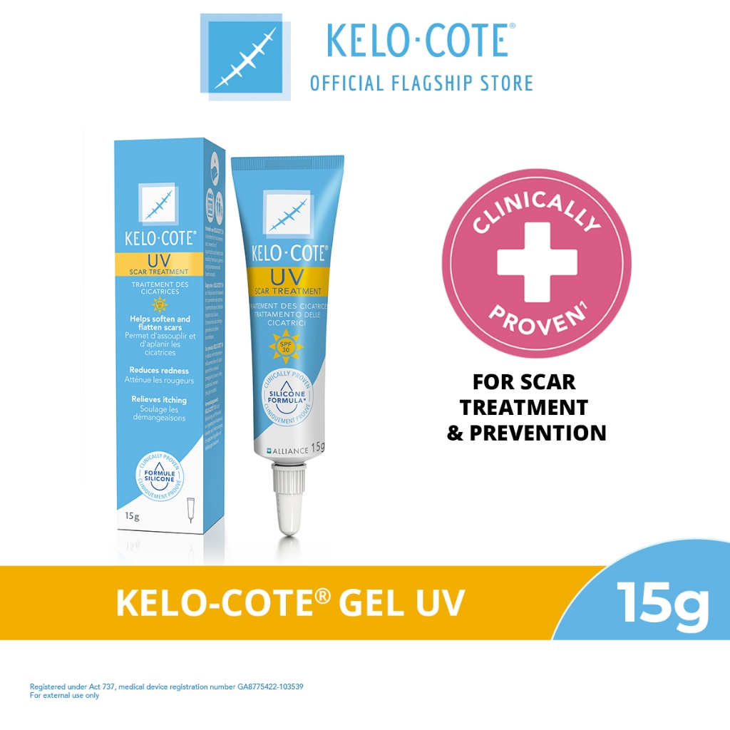 KELO-COTE® Advanced Formula UV SPF30 Silicone Scar Gel 15g | Scar ...