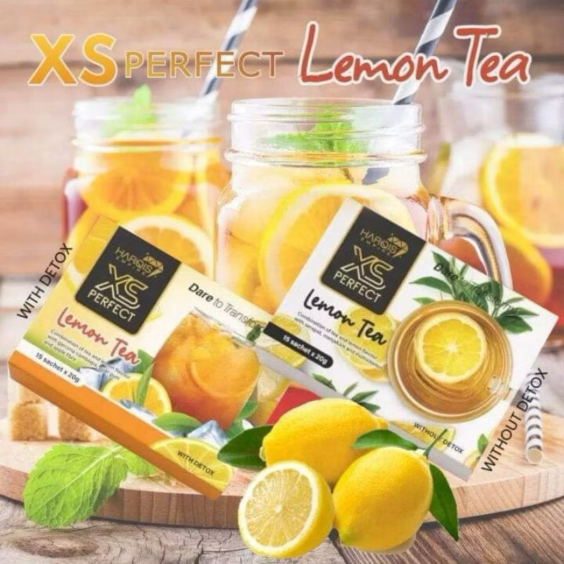 XS PERFECT LEMON TEA DETOX 15 Sachet x 20g | Shopee Malaysia