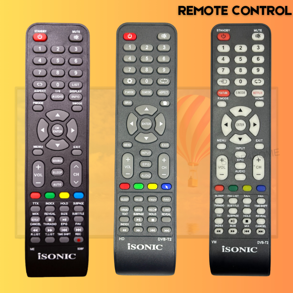 **ORIGINAL* ISONIC LED TV REMOTE CONTROL FLAT PENAL ICT-S3228F ICT ...