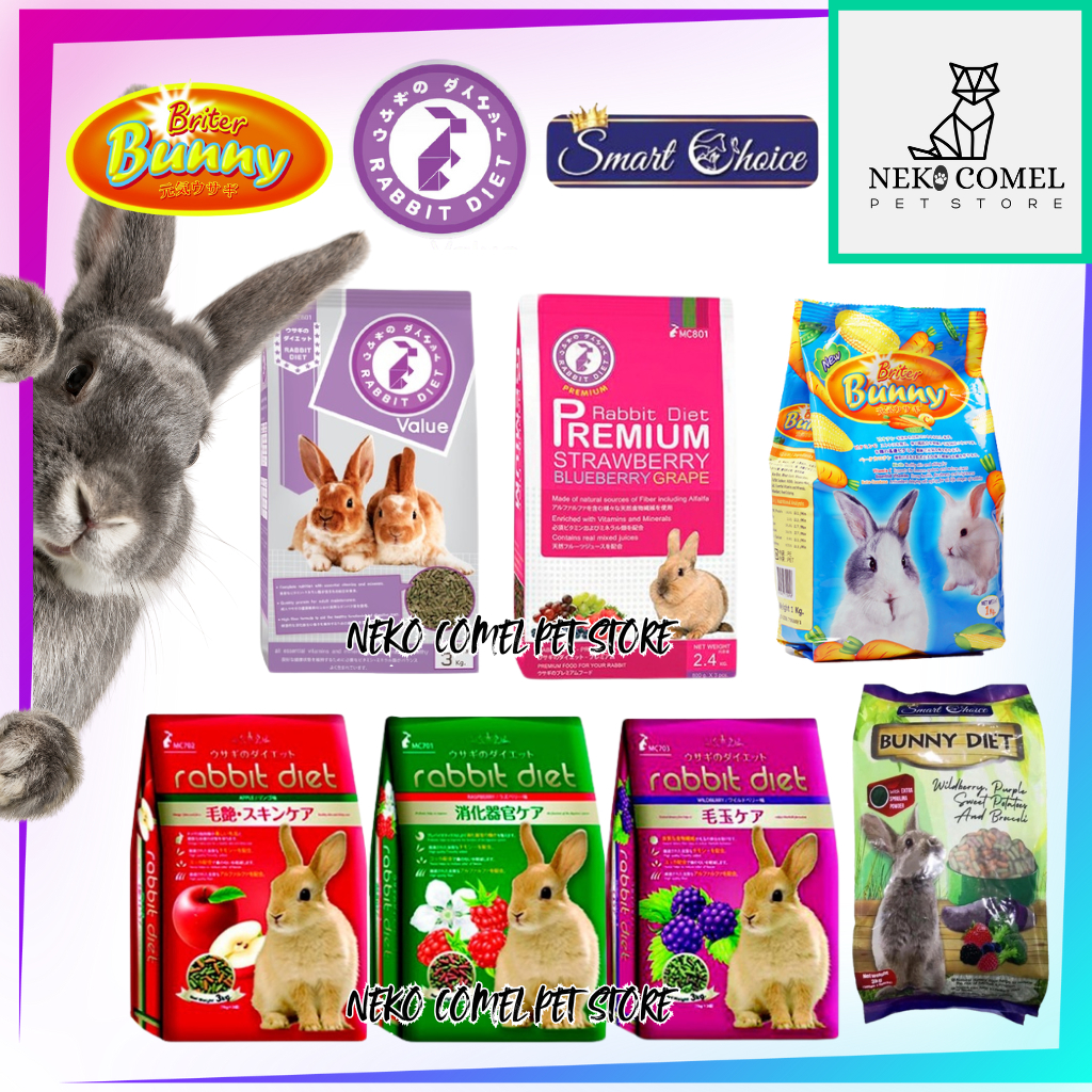 Rabbit Diet 3kg /2.4kg Wildberry Apple Raspberry / Briter Bunny / Smart ...