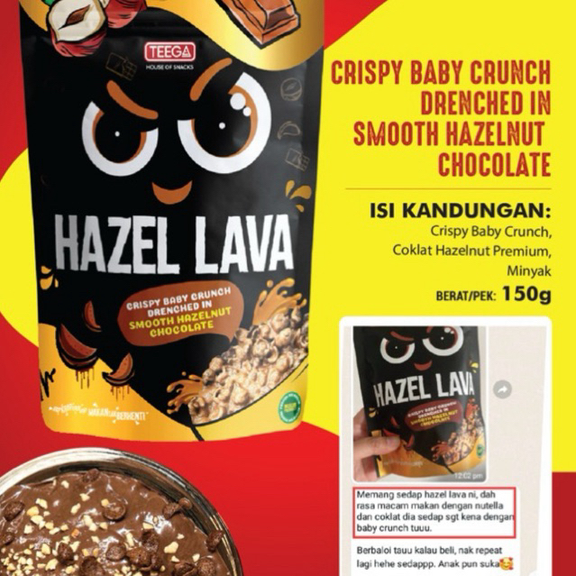 [TEEGA] Hazel Lava (Baby crunch) | Shopee Malaysia