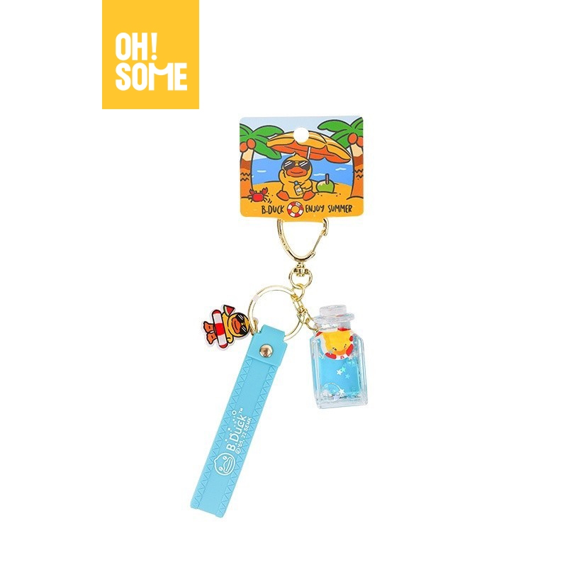 OHSOME - B.Duck Acrylic Oil Floating Keychain/ Pendant Keychain/ Animal ...