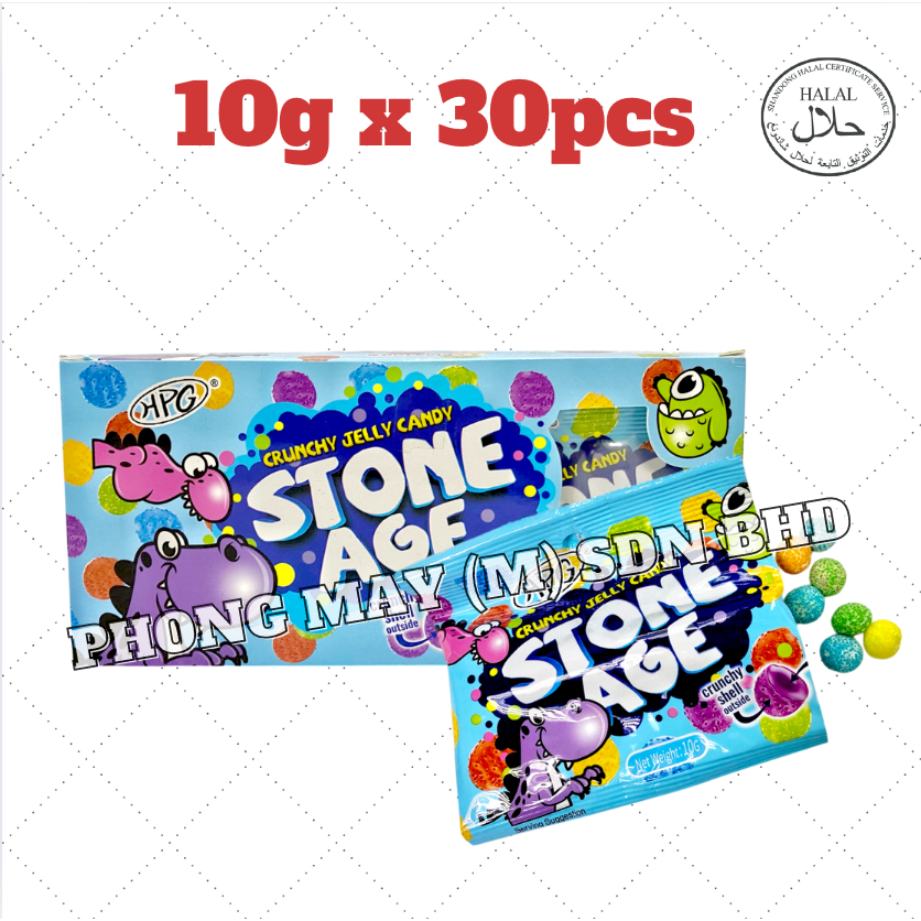 HPG STONE AGE CRUNCHY JELLY CANDY [10G*30PCS] | Shopee Malaysia