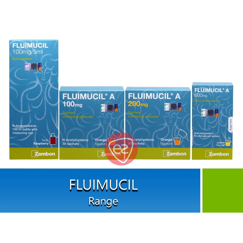 Fluimucil A 100mg / 200mg / 600mg / Fluimucil Oral Solution 100ml ...