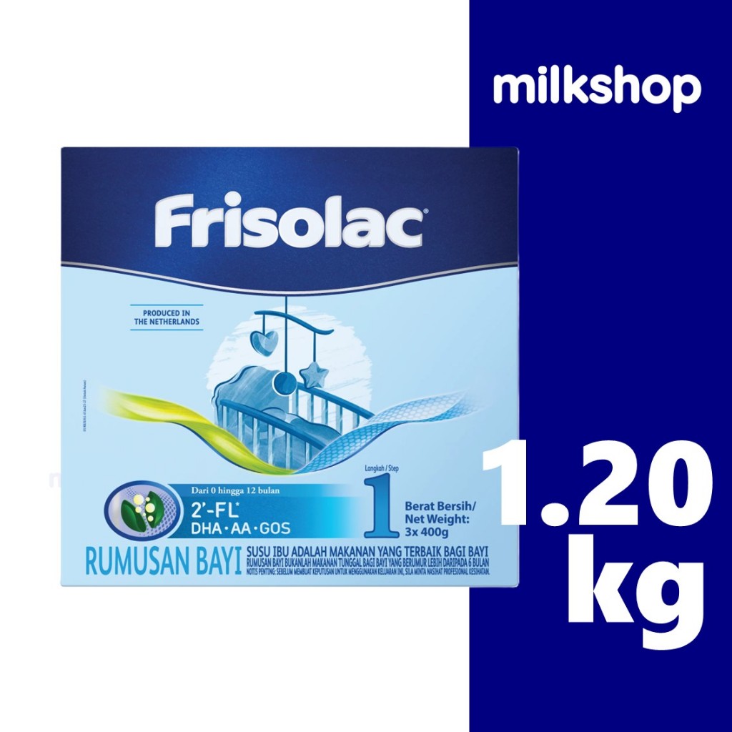 Frisolac Step 1 1.2kg | Friso Gold Langkah 1 8716200729901 (3x400g) New ...
