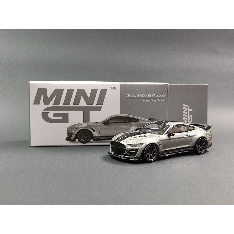 [UNSEALED] MINI GT 1/64 ️615 FORD SHELBY GT500 SE WIDEBODY PEPPER GRAY ...