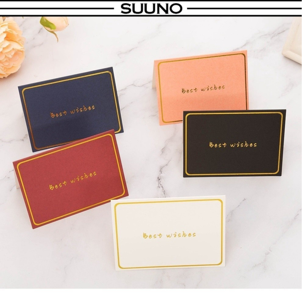 (Add On) Writable GIft Card Foldable Gold Frame Greeting Card | Shopee ...