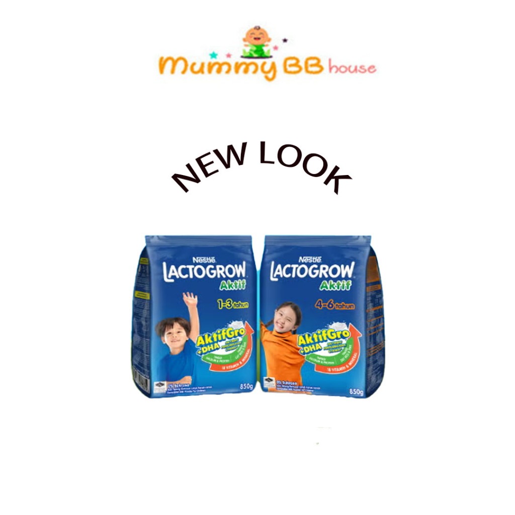 LACTOGROW AKTIF 1-3/4-6 850G | Shopee Malaysia