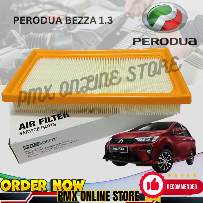 PERODUA BEZZA 1.3 1NR-VE DOHC l4 ENGINE AIR FILTER 17801-63R02/ 17801 ...