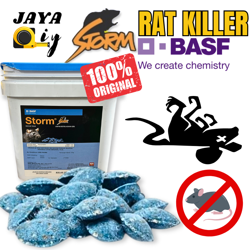 [ORIGINAL] 100g Q BASF Storm Rat bait Racun Tikus umpan ubat effective ...