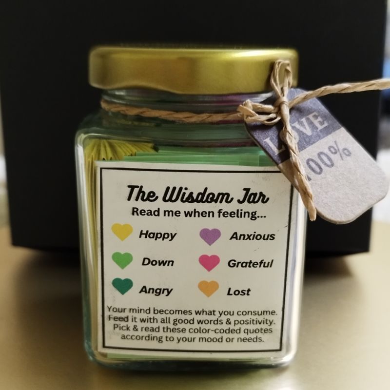 Personalized Gift The Wisdom Jar - Color Coded 120 to 280 Quotes ...