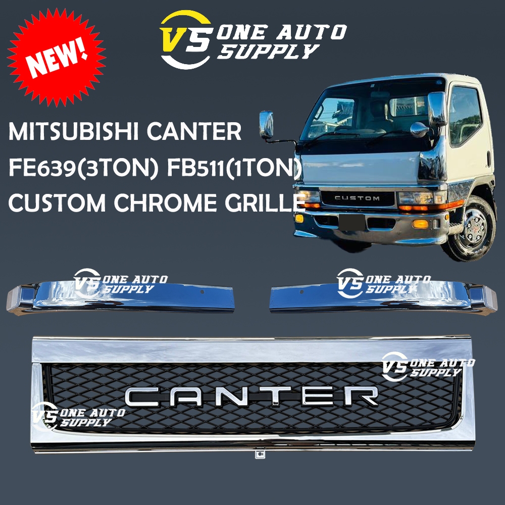 MITSUBISHI CANTER FE639 3TON FB511 1TON (CANTER) CHROME GRILLE | Shopee ...