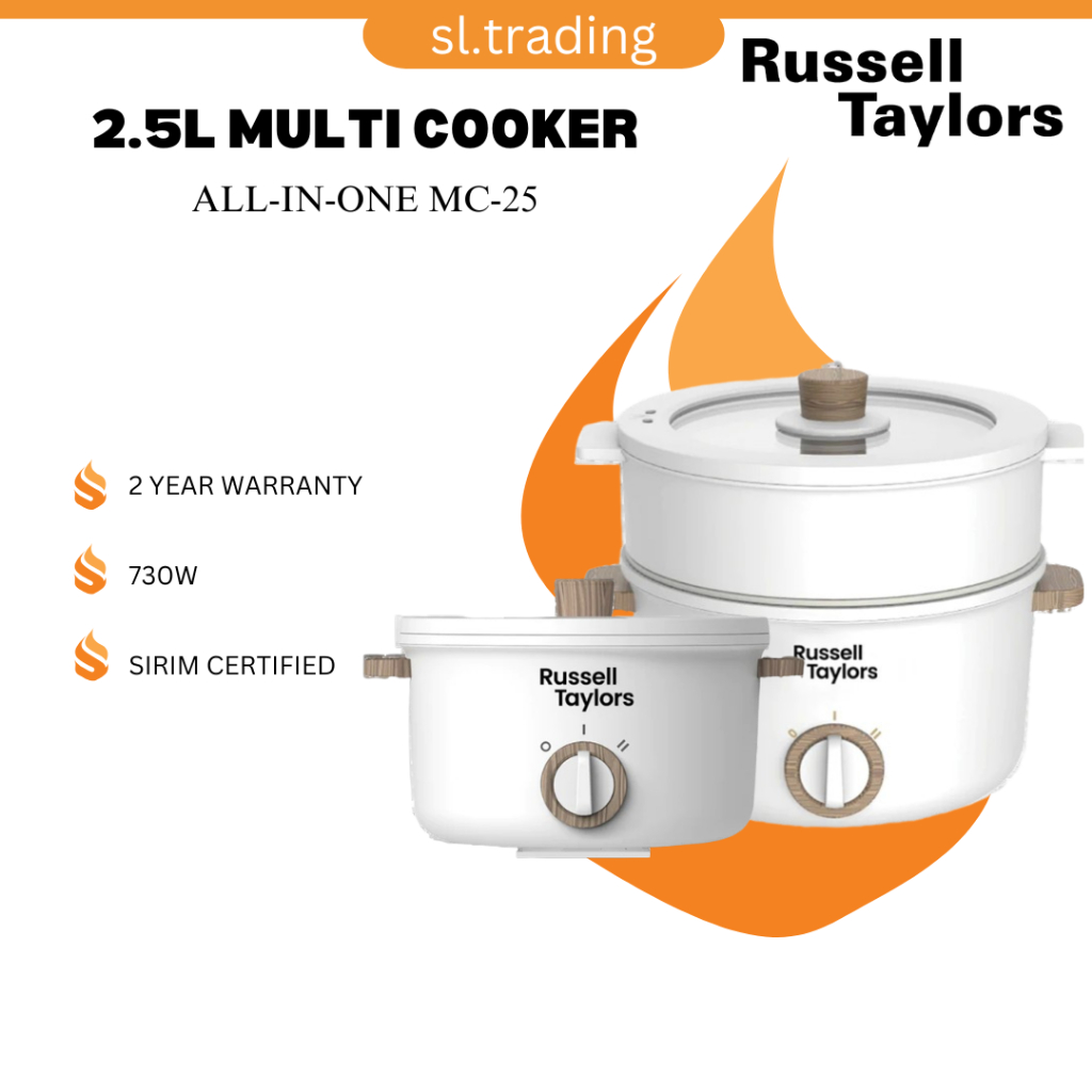 RUSSELL TAYLOR Multi Cooker MC25 | Shopee Malaysia