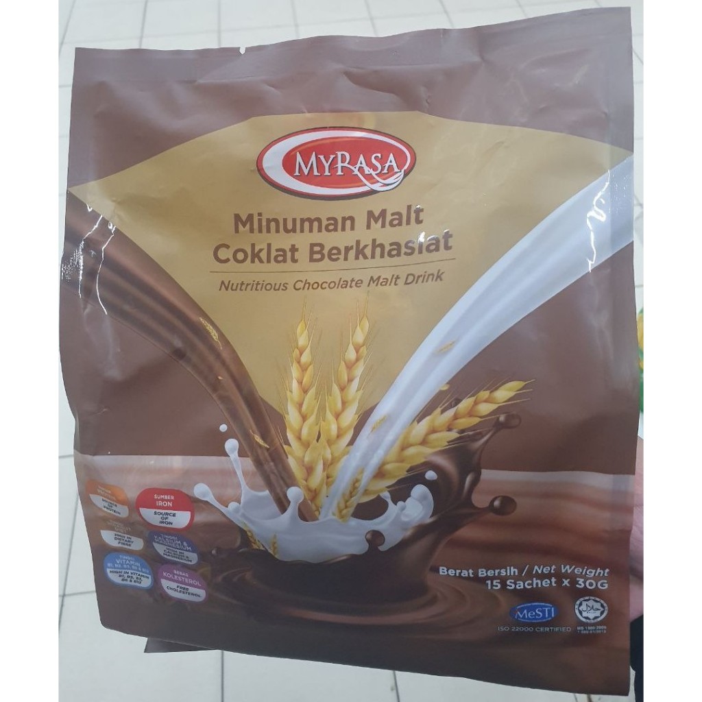 MYRASA Nutritious Chocolate Malt Drink / Minuman Malt Coklat Berkhasiat ...