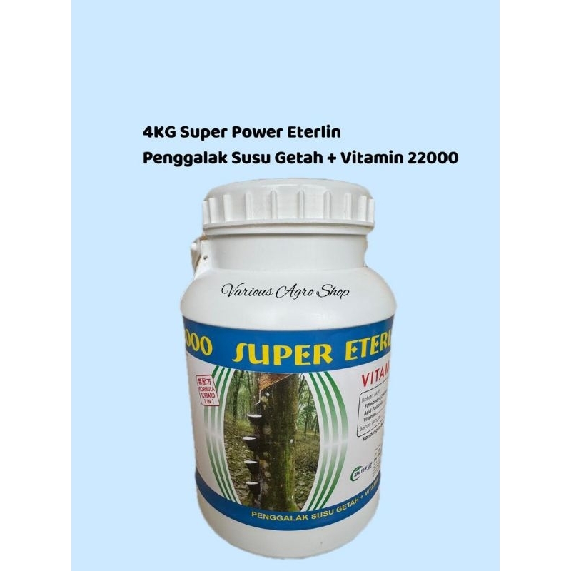 4KG Penggalak Susu Getah VITAMIN 22% ( 2 IN 1 ) 22000 /Super Eterlin ...