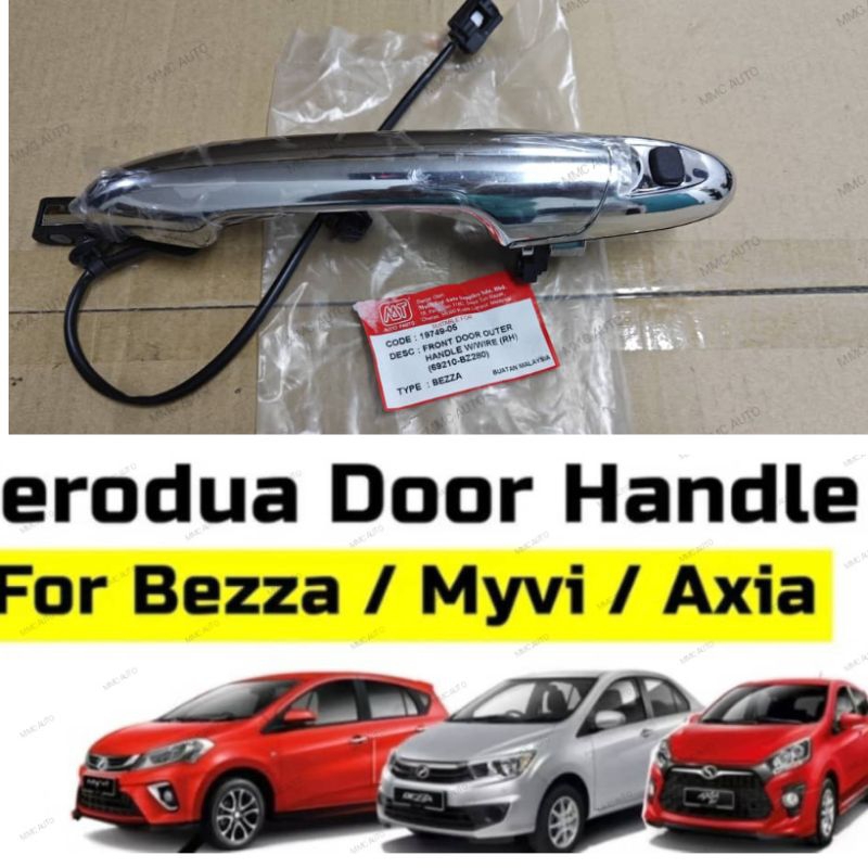 *Perodua Bezza, Axia 2017, Myvi 2017 Door Outer Handle (Chrome) Oem ...