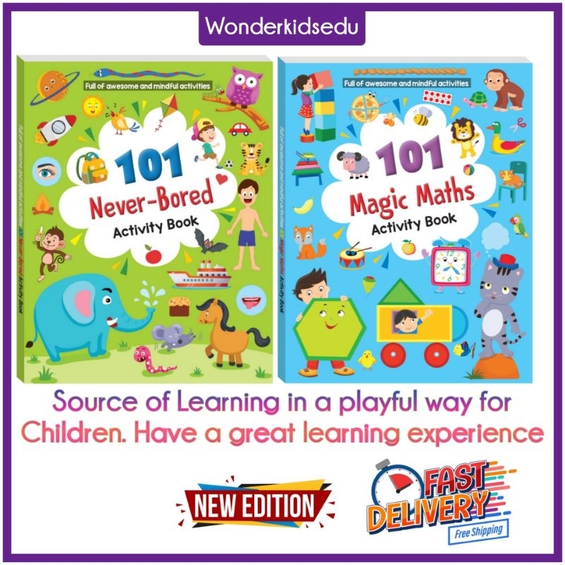 101 Never Bored Activity Book | 101 Magic Maths | Activity Book for ...