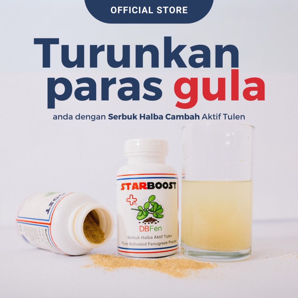 STARBOOST DBFen - Serbuk Halba Cambah | Sprouted Fenugreek Powder ...