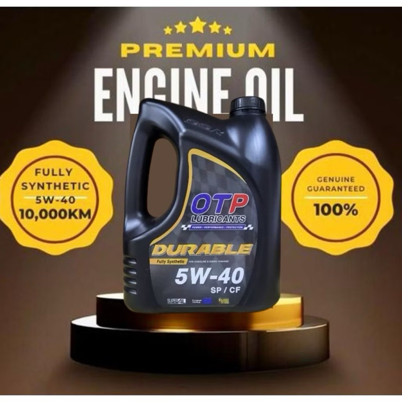 OTP Premium Engine Oil 4L engine oil Formulate Europe 5W40 SP/CF ...