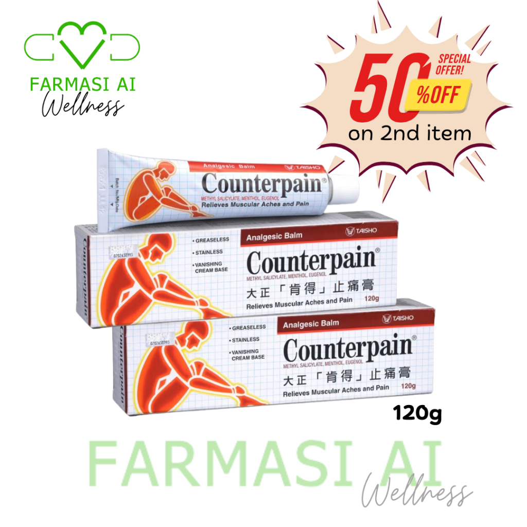 [PROMO!] Counterpain Analgesic Balm 60g/120g (Expiry date at ...