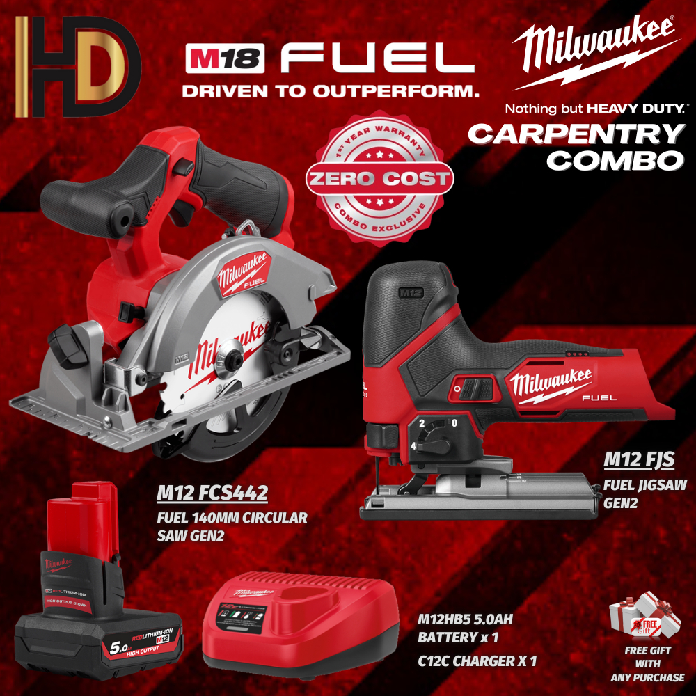 Milwaukee M12 CARPENTRY MEGA COMBO / Milwaukee M12 FCS442 New Circular Saw Combo With M12 FJS ...