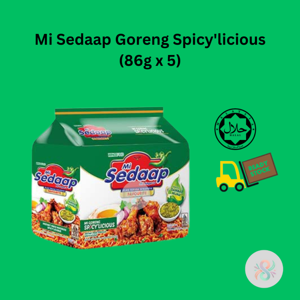 Mi Sedaap Mee Sedaap Mi Goreng Spicy'licious 86g x 5 pcs | Shopee Malaysia