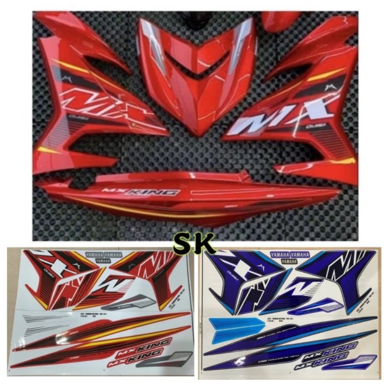 YAMAHA Y15 Y15ZR LC150 MX KING 2021 CUSTOM DESIGN (26) STRIPE BODY STICKER STIKER (READY STOCK ...
