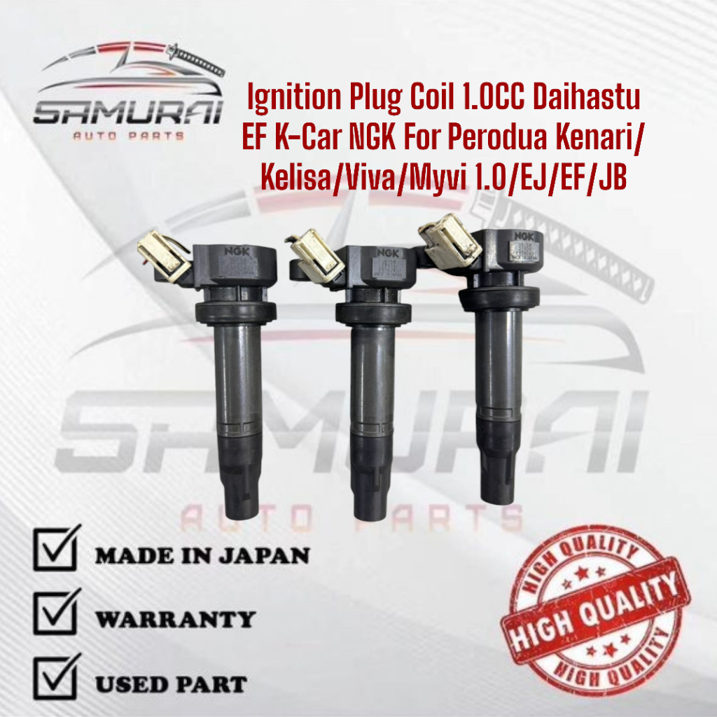 Daihastu EF K-Car NGK Ignition Plug Coil 1.0CC For Perodua Kenari ...