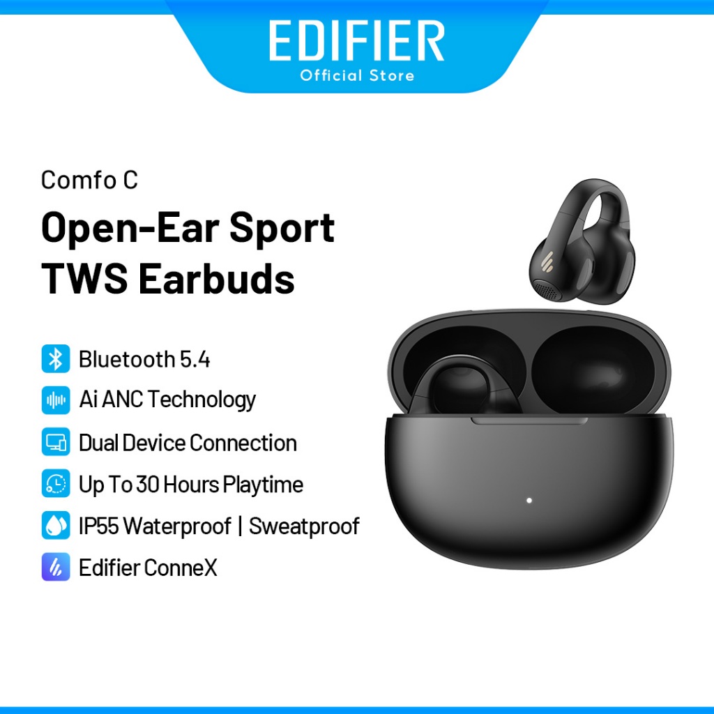 Edifier Comfo C Open-ear True Wireless Sport Earbuds - 2 Mics ENC | SBC ...