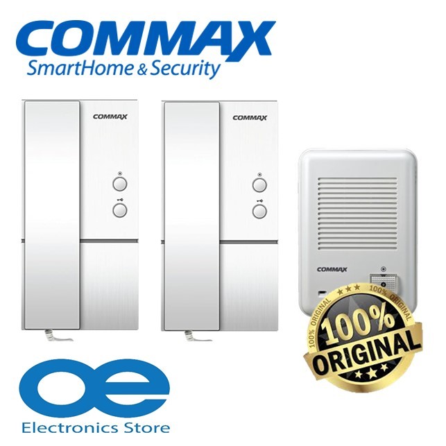 COMMAX DP-LA01S/DR-201D Analog 1 To 2 AC 110/230V Doorphone Intercom System Set | Shopee Malaysia