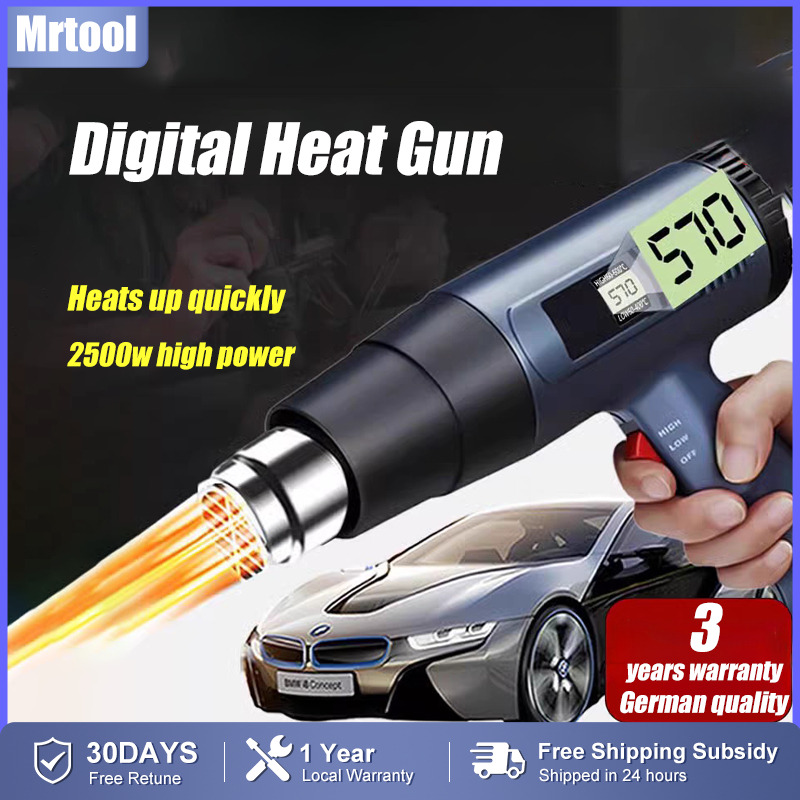 Auto wing Hot Air Gun Tint Wrap Hot Gun Heat Gun 1800W With Nozzle ...