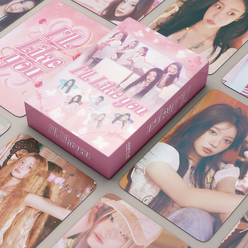 ILLIT Lomo Card Set ( 54pcs ) Album Photocards Super Real Me Album ...