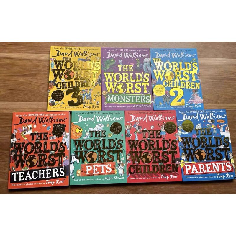 The World's Worst Series by David Williams Color Printing 7 Books ...