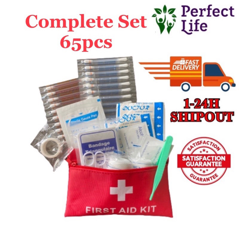 Travel/Compact Size First Aid Kit Medical Emergency Kit Multi-Purpose Travel Emergency Kit ...