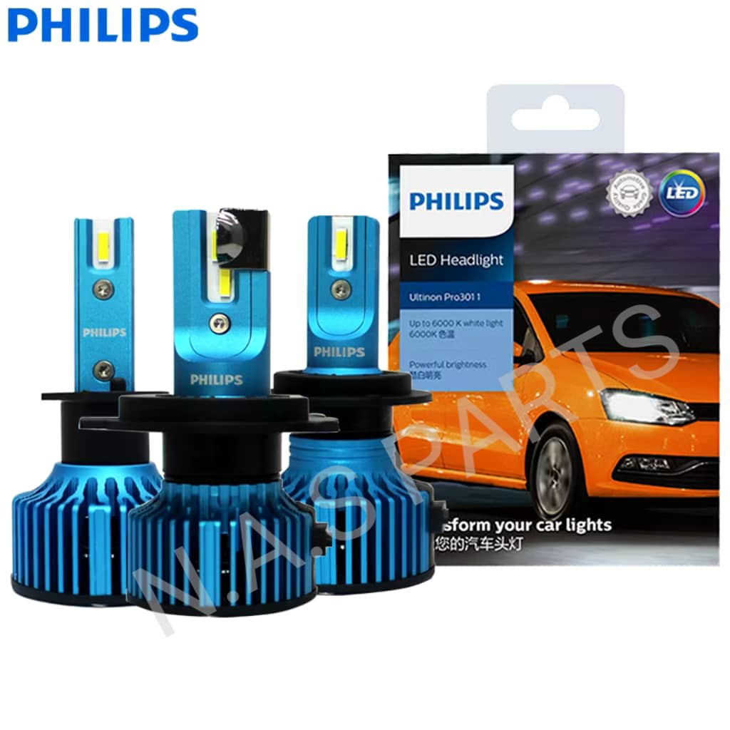 Philips H4 Ultinon Pro3011 12/24V CAR & LORRY 40W LED Headlight Bulb Powerful Brightness White ...