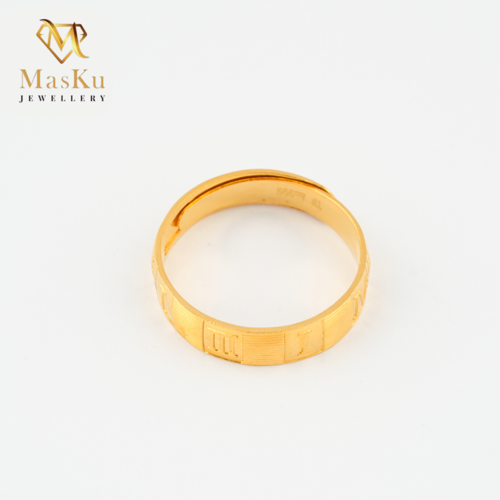 Masku Jewellery 999 Adjustable Ring / 999 Cincin Belah Rotan Roman ...