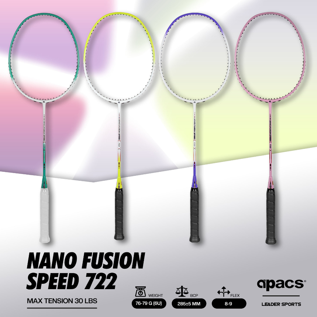 Apacs Nano Fusion Speed 722 Badminton Racket (6U) | Shopee Malaysia